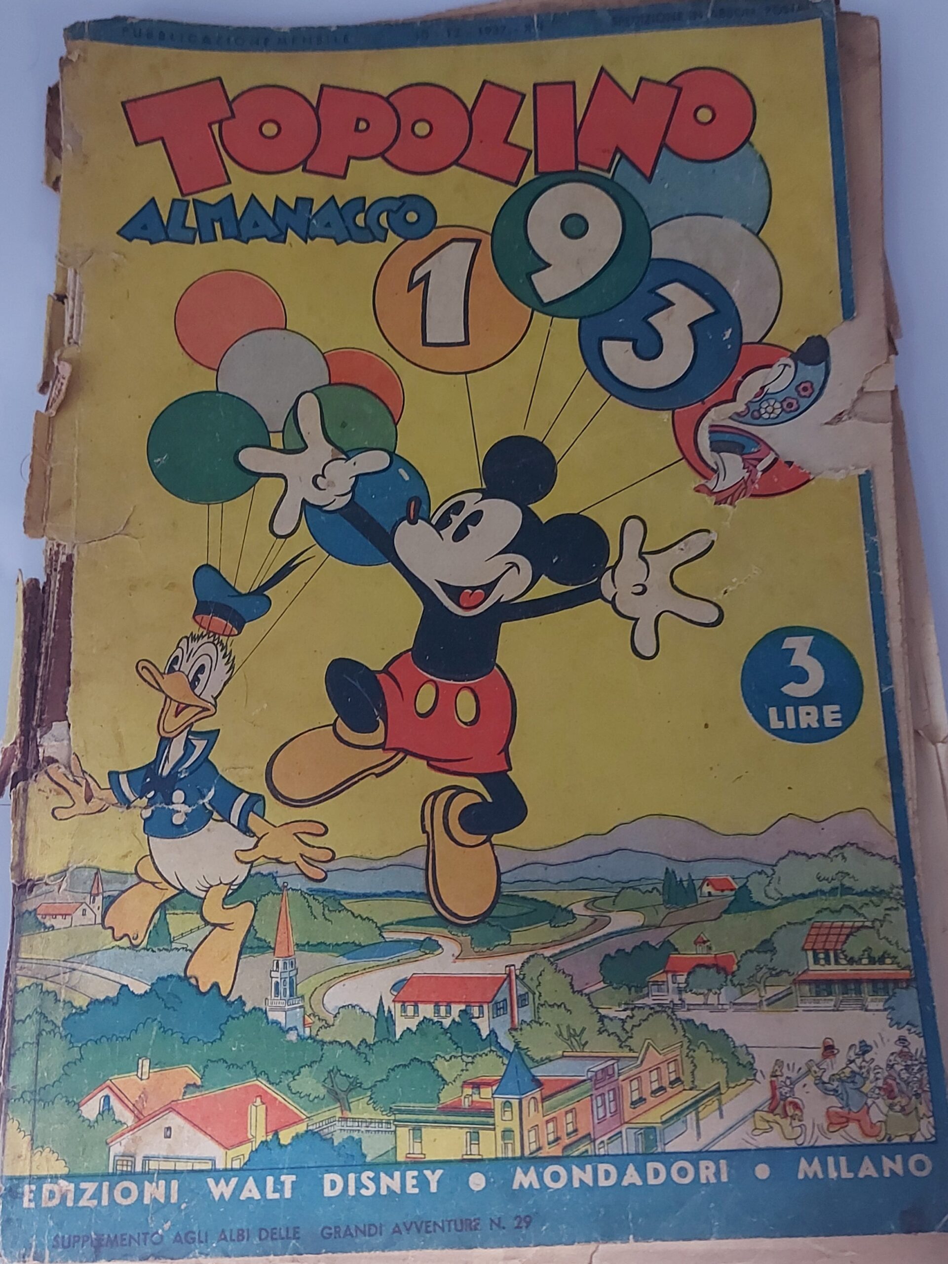 L'Almanacco Maremonti e gli almanacchi Topolino dal 1937 al 1940