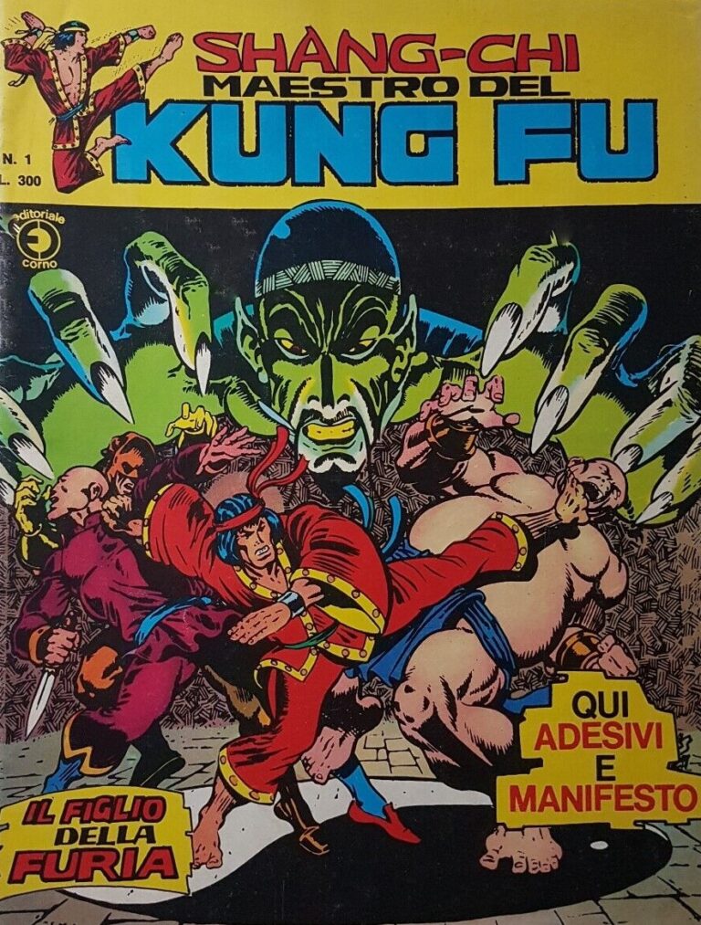 Shang chi, maestro del Kung fu: il fumetto Corno sulle arti marziali