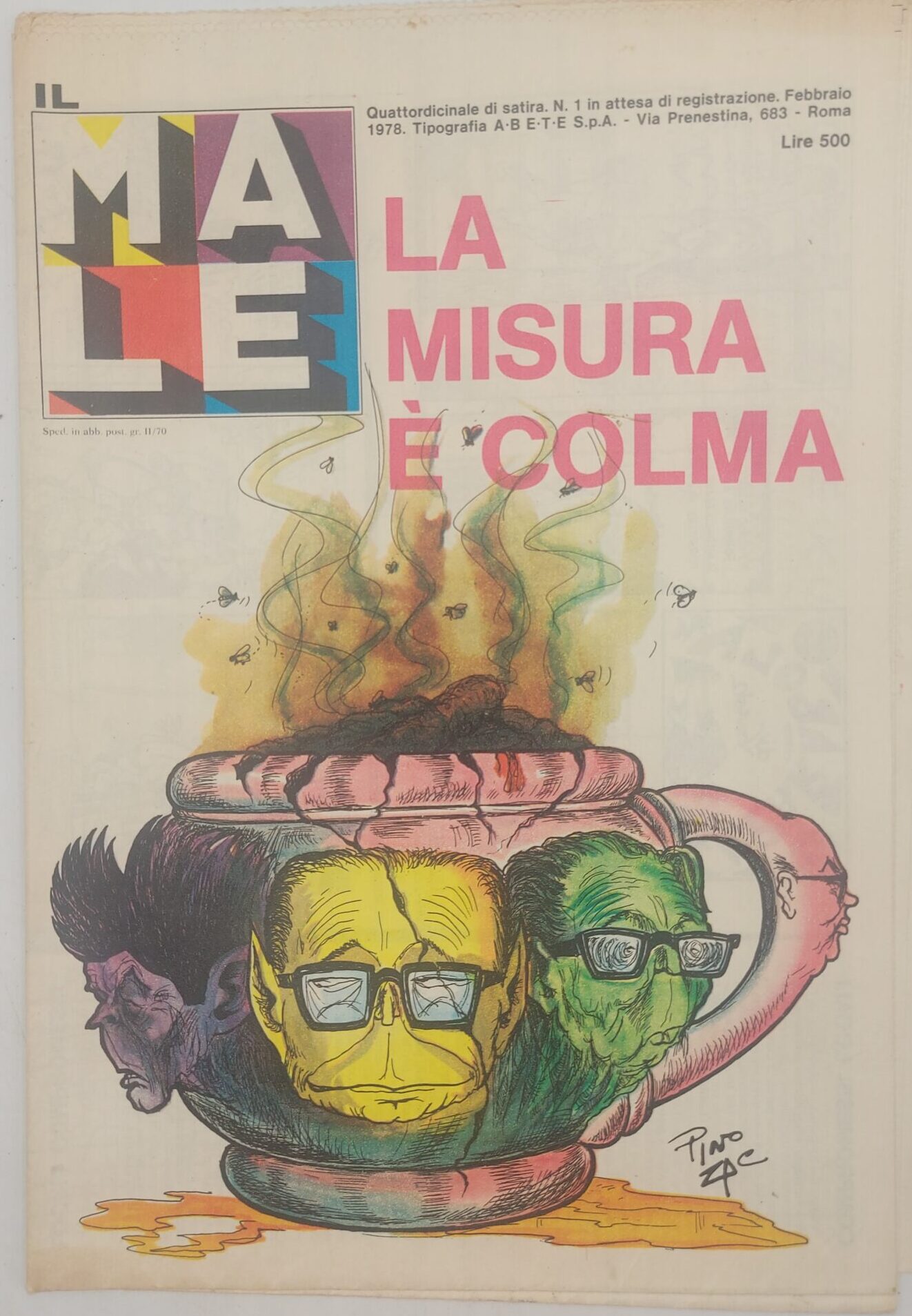 Il male, giornale (e rivista) di satira negli anni 70 e 80