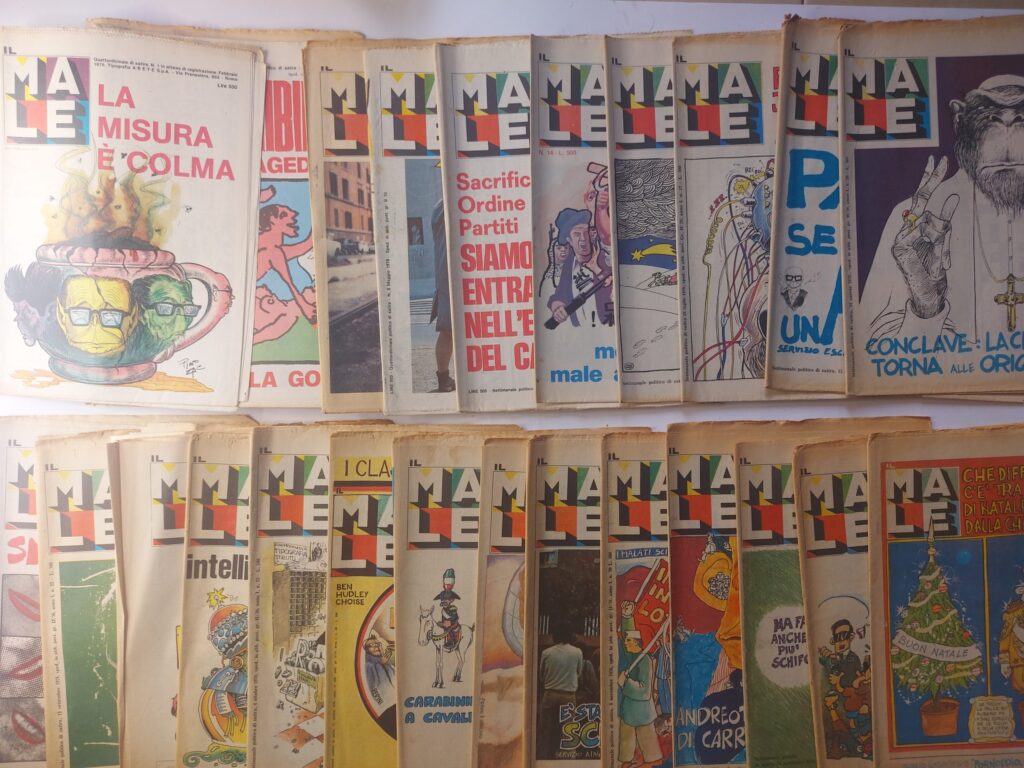 Il male, giornale (e rivista) di satira negli anni 70 e 80